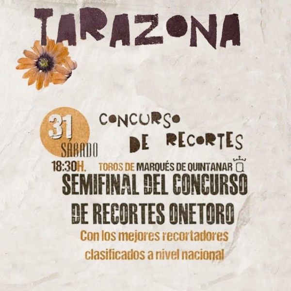 Bullfight ticket Tarazona de Aragón - August 31st - Recortes